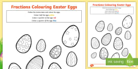 Equivalent Fractions Easter Egg Hunt Game - Twinkl