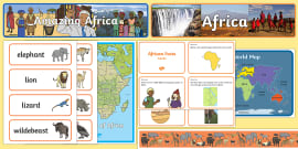 Parts of African Animals Cut and Paste Worksheet / Worksheets - Parts of