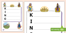FREE! - Crown Writing Template, Crown Shape Poetry, Crown Writing
