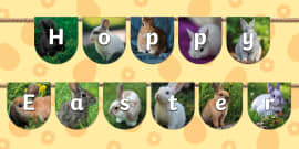 Easter Bunting - Classroom Display Resources - Printable