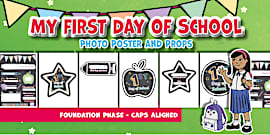 Preschool: Back to School-My First Day Handprint and Drawing