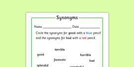 Synonym Snap Cards - synonym snap cards, synonyms, cards