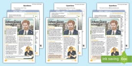 KS2 Princess Diana Differentiated Reading Comprehension