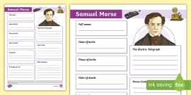 Morse Code Fact File Template, Morse Code - Twinkl