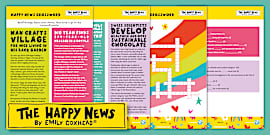 FREE! - The Happy Newspaper: Newspaper Template Page