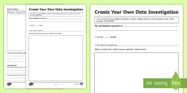 Classroom Data Investigation Worksheet / Worksheet - Twinkl