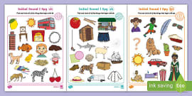ch and sh Initial and Final Sounds Matching Worksheet