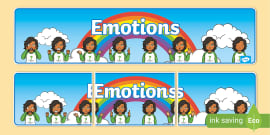 Feelings and Emotions Display Banner (teacher made) - Twinkl