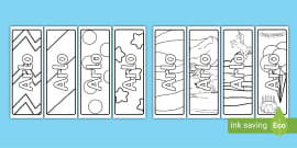 FREE! - Daena Name Simple Colouring Bookmarks (teacher made)