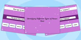 Types Of Nouns PowerPoint (teacher made) - Twinkl