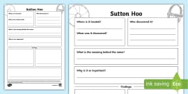 Sutton Hoo Mind Map (teacher made) - Twinkl