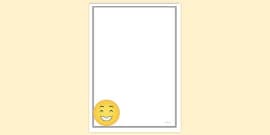 FREE! - 😊 Emoji Page Border | Page Borders | Twinkl Resources
