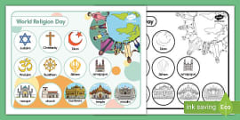 World Religion Day Coloring Sheets (profesor hizo) - Twinkl