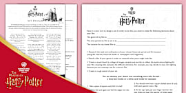 Harry Potter Screenplay Writing Activity Sheet