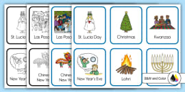 Holidays Around the World Posters (Teacher-Made)