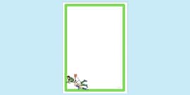 FREE! - Simple Blank Rugby Referee Page Border | Page Borders | Twinkl