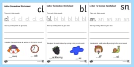 FREE! - Phase 3 Letter Formation Worksheets (teacher made)