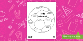 Mochila todo sobre mí (teacher made) - Twinkl