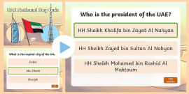 UAE National Day Word Search