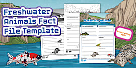 Animal Habitats Fact File Template - Twinkl