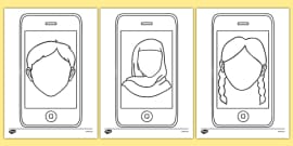 All about Me Selfies Worksheets (teacher made) - Twinkl