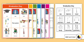Graduation Day Coloring Sheets (Teacher-Made) - Twinkl