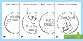 Super Dad Colouring Sheet (teacher made) - Twinkl