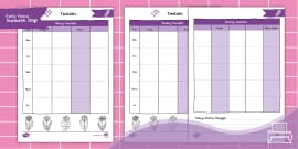 EYFS Yearly Overview Template (EYFS 2021) - Twinkl