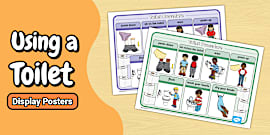 Toilet Procedure - Printable Toilet Poster | Bathroom Poster