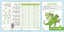 KS1 The Mystery of the Missing Sword Maths Mystery Game