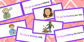 Picture Description Cards (teacher made)