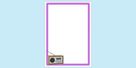 FREE! - Simple Blank Radio DJ Page Border (professor feito)