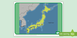 KS2 Map of Japan - Geography (Teacher-Made) - Twinkl