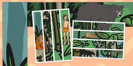 Jungle Book - book, teaching resources, story, cards, mat, sequencing