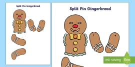 The Gingerbread Man Cutting Skills Activity (teacher made)