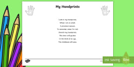 Calendar Handprint Template