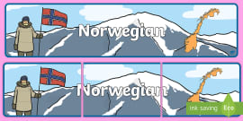 FREE! - Norway Display Banner (teacher made) - Twinkl