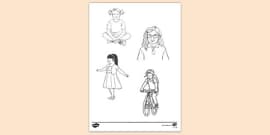 People Colouring | Colouring Sheets (teacher made) - Twinkl