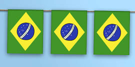 Brazil Flag Bunting (teacher made)