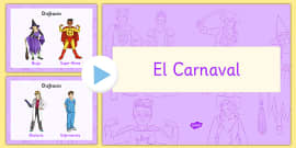 Carnival Word Search Spanish- El Carnaval