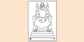 FREE! - Throne Room Colouring | Colouring Sheets - Twinkl