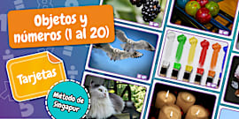 Carteles: Números del 1 al 20 en LSM