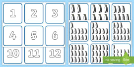 Feed the Penguin Counting Activity