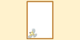 Illustrated Robin Bird Page Border | Twinkl Resources