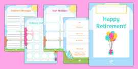 Retirement Acrostic Poem (teacher made) - Twinkl