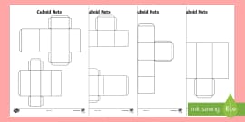 Net of a Square Based Pyramid - Maths Resource - Twinkl