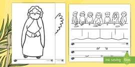 Easter Story Coloring Sheets (Teacher-Made) - Twinkl