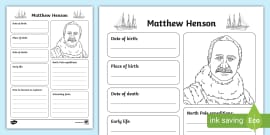 Matthew Henson Mind Map, Matthew Henson, Planning Frame