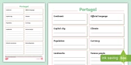 Portugal Fact File - Geography Resources - KS1 - Twinkl