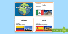 Hispanic Countries Map Labeling Activity (teacher made)